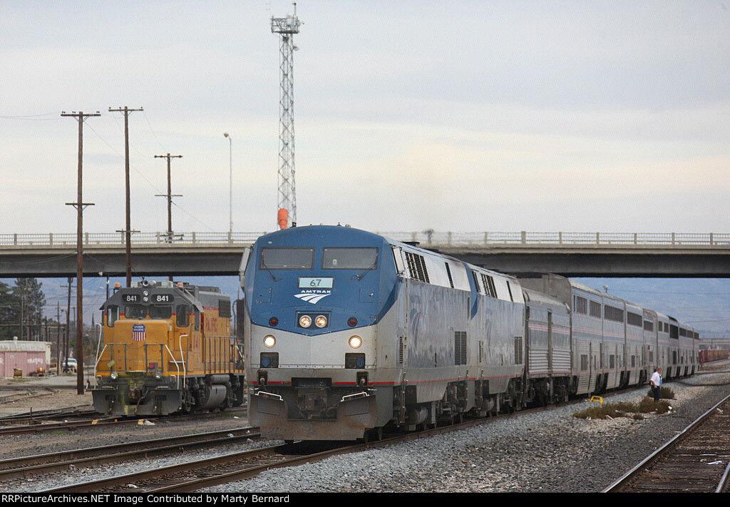Amtrak 67 and 20 With Detouring train #14